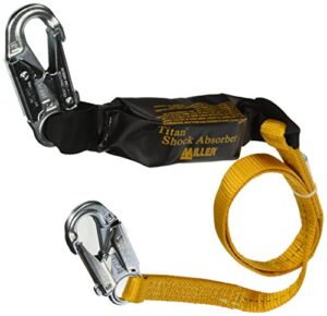 miller titan by honeywell t6111/6ftaf 6-feet pack-type shock-absorbing lanyards