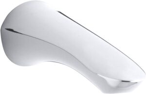 kohler k-5328-cp refinia wall-mount non-diverter bath spout, polished chrome