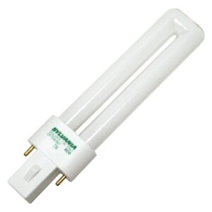 sylvania 21277 compact fluorescent 2 pin single tube 2700k, 7-watt