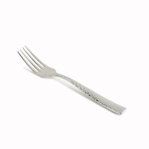 fortessa lucca faceted 18/10 stainless steel flatware salad/dessert fork, set of 12