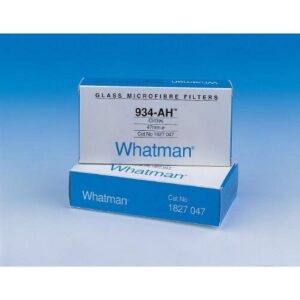 whatman 1827-047 glass microfiber 934-ah binder free filter, 0.5psi wet burst, 3.7 s/100ml/sq-inch air flow rate, 47mm diameter (pack of 100)