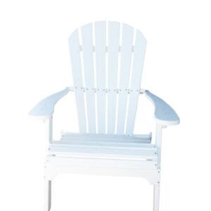 phat tommy foldable adirondack chair - poly adirondack chair folding - hdpe, heavy duty, recycled plastic - all weather outdoor furniture for your deck, front porch, or patio, white