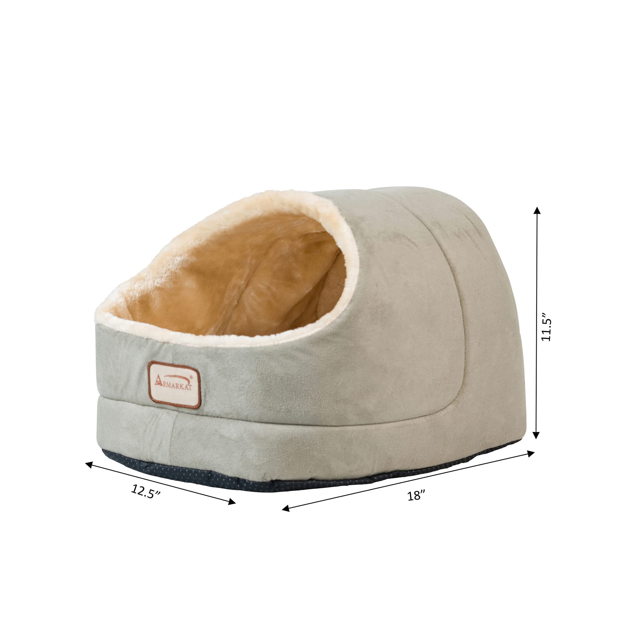 Armarkat Sage Green Cat Bed Size, 18-Inch by 14-Inch