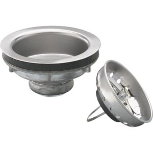 keeney 1437ss sink strainer with spring style basket, stainless steel