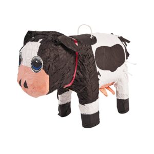 fun express cow pinata (15 inches) farm birthday party supplies