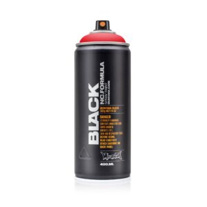 montana cans black spray paint, 400ml, code red