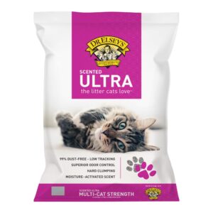 precious cat elsey's ultra scented cat litter,18 lb/8.16 kg (pack may vary) clay