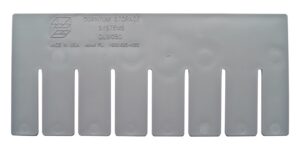 quantum ds91050 4.5" short divider for dividable grid tote box dg91050 | industrial, commercial, electronic, health care industries | injection molded polyethylene, 4.5"h x 6.56"l, gray (pack of 6)