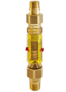 hedland h625-010-r ez-view flowmeter, polyphenylsulfone, for use with water, 1.0 - 10 gpm flow range, 3/4" npt male