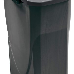 M-Home Ecobin 25 PLS8081-34 Plastic Waste Bin with Anthracite Lid 21.5 x 36 x 51 cm / 25 L