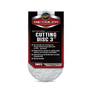 meguiar's dmc3 da 3" microfiber cutting disc, 2 pack