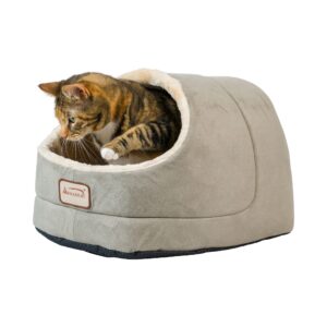 armarkat sage green cat bed size, 18-inch by 14-inch