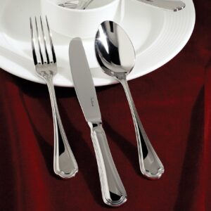 Fortessa Medici 18/10 Stainless Steel Flatware, 5 Piece Place Setting, Service for 1