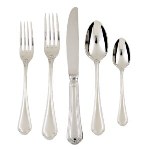 fortessa medici 18/10 stainless steel flatware, 5 piece place setting, service for 1