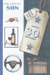 for aspecial son happy 30th birthday card