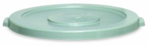 continental 1002gy 10-gallon huskee lldpe waste lid, round, grey