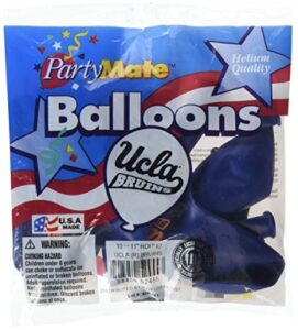 pioneer balloon company 10 count ucla latex balloon, 11", multicolor