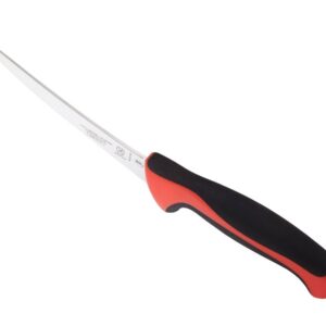 Mercer Culinary Red Millennia Colors Handle, 6" Curved Boning Knife