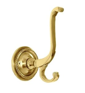 nostalgic warehouse rope coat hook, polished brass,701051