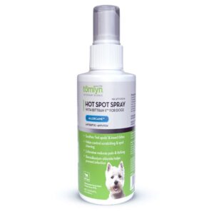 tomlyn allercaine hot spot spray for dogs, 4oz