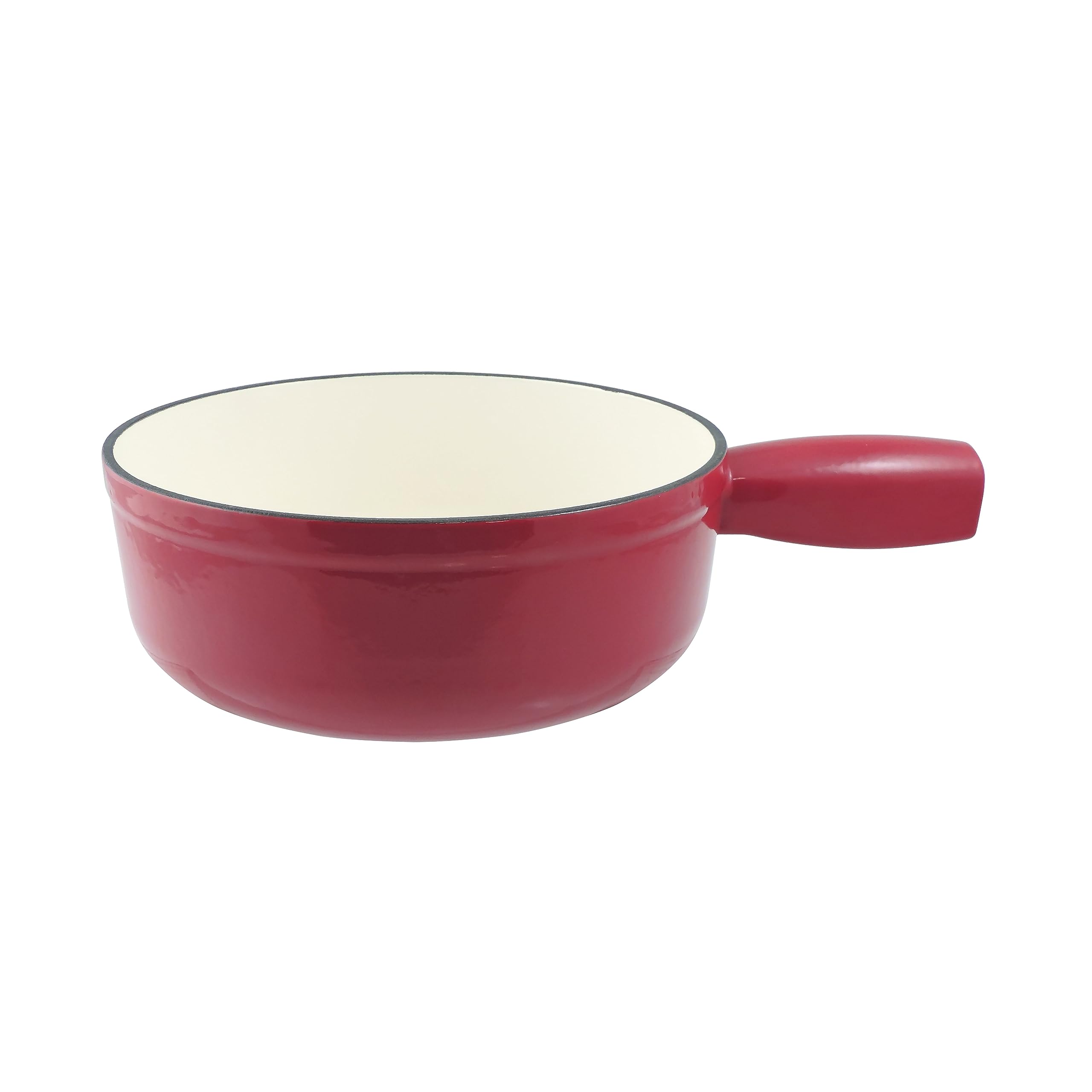 Swissmar KF-66517 Lugano 2-Quart Cast Iron Cheese Fondue Set, 9-Piece, Cherry Red