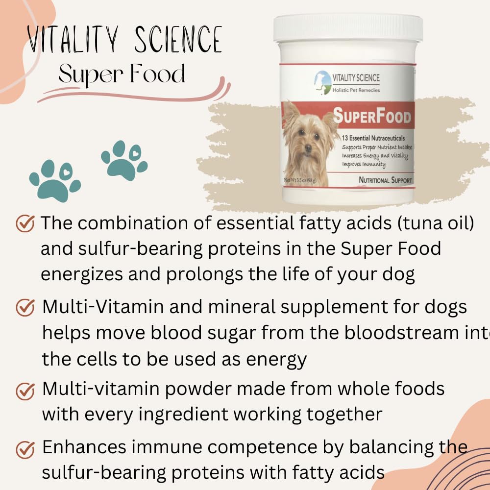 Super Food Supplement for Dogs - Increase Necessary Vitamin Intake (98g)