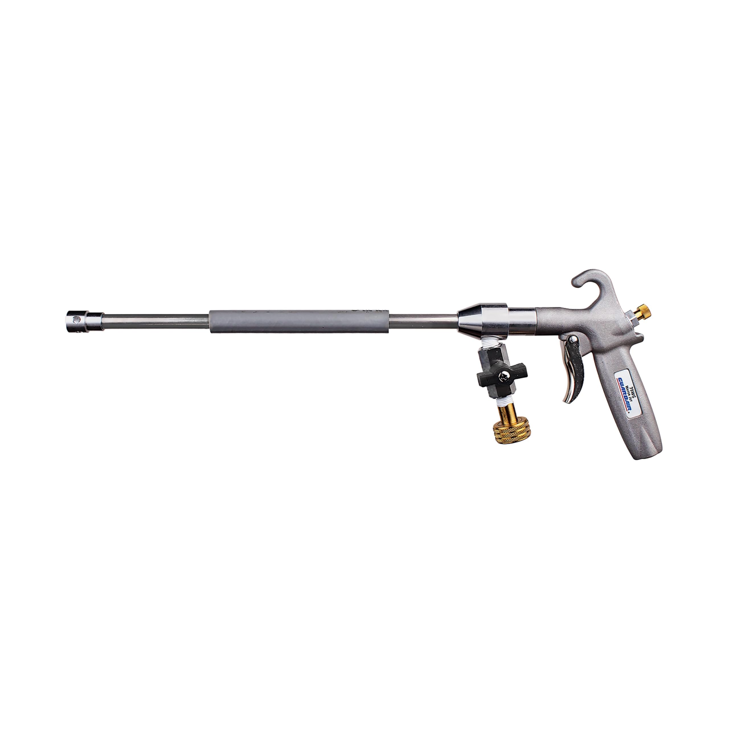 Guardair 79WG Syphon Water Jet Cleaning Gun, 3-Mode Spray w/ 12" Stainless Steel Extension, Precision Control for Construction, Machinery, Automobiles