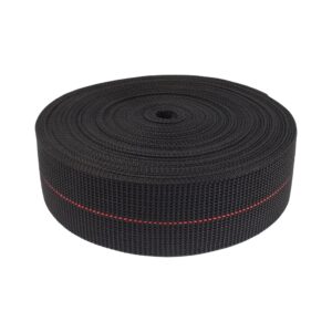 bamboomn two-inch latex elasbelt webbing for chair repair - 40' roll black