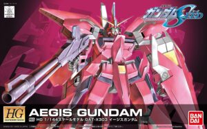 bandai hobby r05 aegis gundam "remaster" 1/144 hg bandai gundam seed action figure