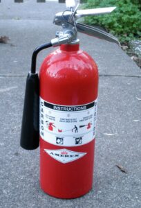 amerex 322, 5lb carbon dioxide class b c fire extinguisher