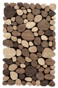 nuloom hand tufted pebbles area rug, 5' x 8', natural