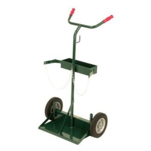 harper trucks 142-86 cylinder cart, height: 45 1/2” width: 28”, green