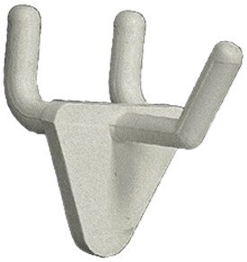 azar 800071-wht 1-inch plastic hook, 50-pack