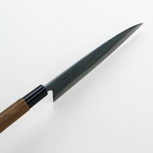 HONMAMON "MOTOKANE Funayuki Hocho (Kitchen Knife) 165mm(ABT 6.5 Inch), Blade Edge : Aogami Steel Kuro Uchi, Double Bevel