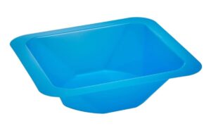 heathrow scientific hs1421b standard weighing boat, polystyrene, medium, 85 mm l x 85 mm w x 24 mm d, blue (pack of 500)