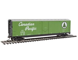 walthers trainline 50' plug-door boxcar with metal wheels ready to run canadian pacific