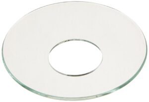 biedermann & sons glass bobeches, clear, 12-count, piece