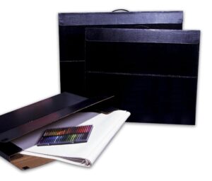 flipside 1398169 art portfolio storage case, corrugated, 20 x 26 inches, black