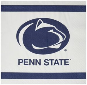 mayflower distributing company 20 count penn state lunch napkin, 6.5", multicolor