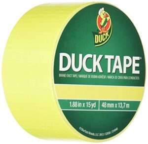 duck - 1061070 tape colored duct tape, 1.88 in x 15 yd, neon yellow - 404015