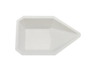 heathrow scientific pour boat weighing dishes, medium-sized, 137 ml capacity, polystyrene, disposable, white (pack of 500)