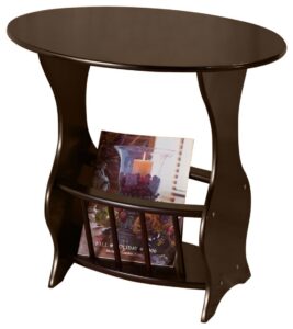 frenchi furniture magazine table, dark cherry