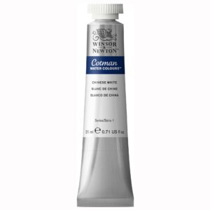 winsor & newton cotman watercolor paint, 21ml (0.71-oz) tube, chinese white