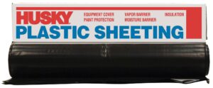 husky cf0408b 4ml plastic sheeting, 8' x 100', black