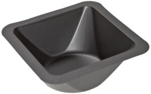 heathrow scientific hs1423bb standard weighing boat, polystyrene, antistatic, medium, 85 mm l x 85 mm w x 24 mm d, black (pack of 500)