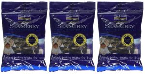 fish4dogs sea jerky fish twists, 100 grams each, dog treats (300 grams)