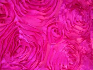 satin rosette hot pink bridal wedding decoration fabric 50 inch fabric by the yard