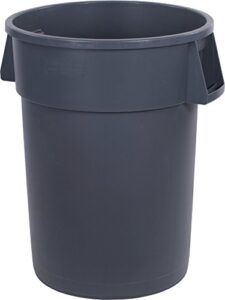 carlisle foodservice products 34104423 bronco round waste container only, 44 gallon, gray