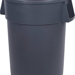 Carlisle FoodService Products 34104423 Bronco Round Waste Container Only, 44 Gallon, Gray