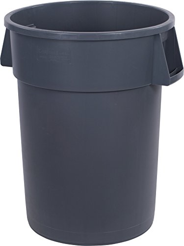 Carlisle FoodService Products 34104423 Bronco Round Waste Container Only, 44 Gallon, Gray